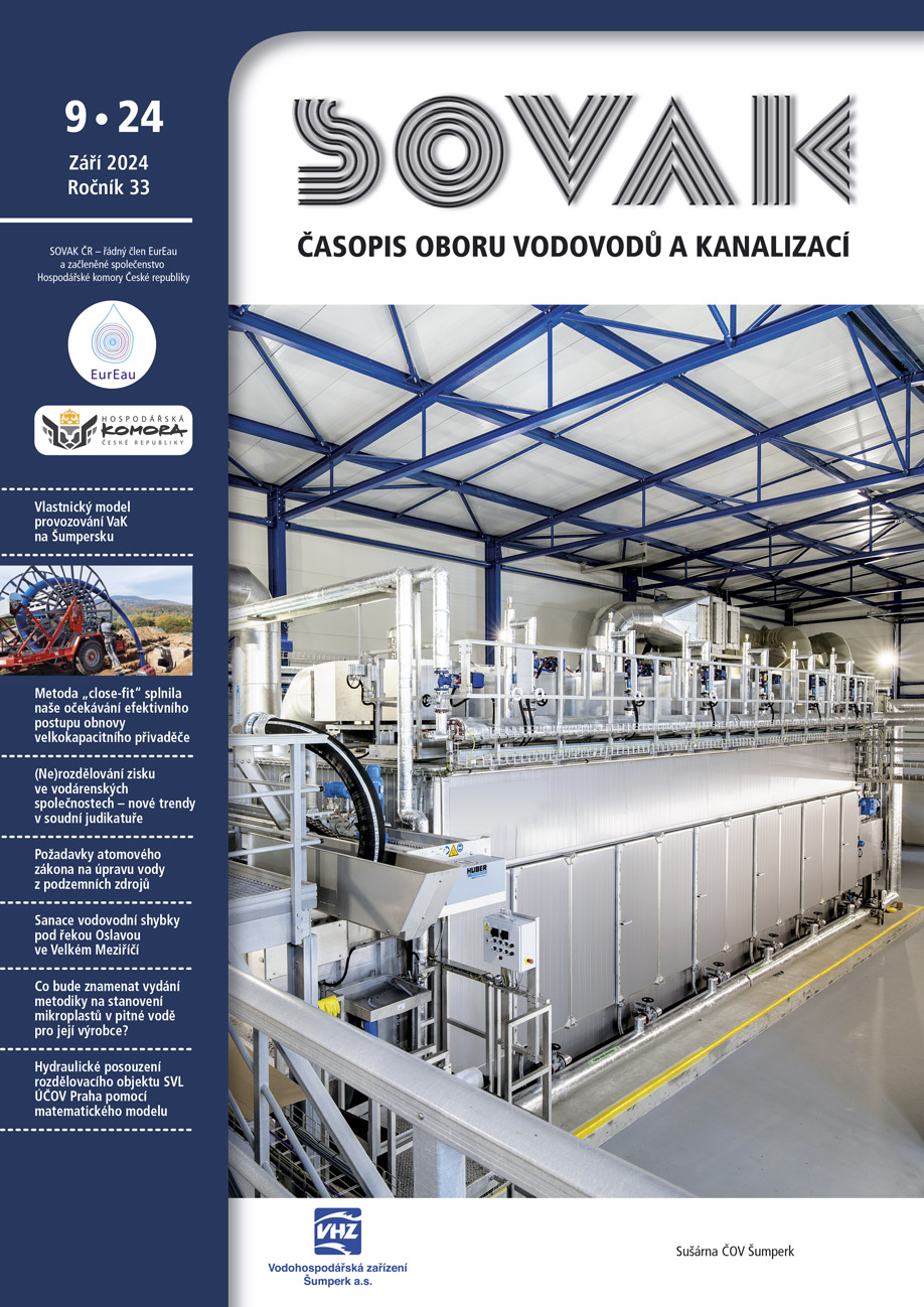 Obsah čísla 9/2024 časopisu Sovak | SOVAK ČR - Staráme se o vodu